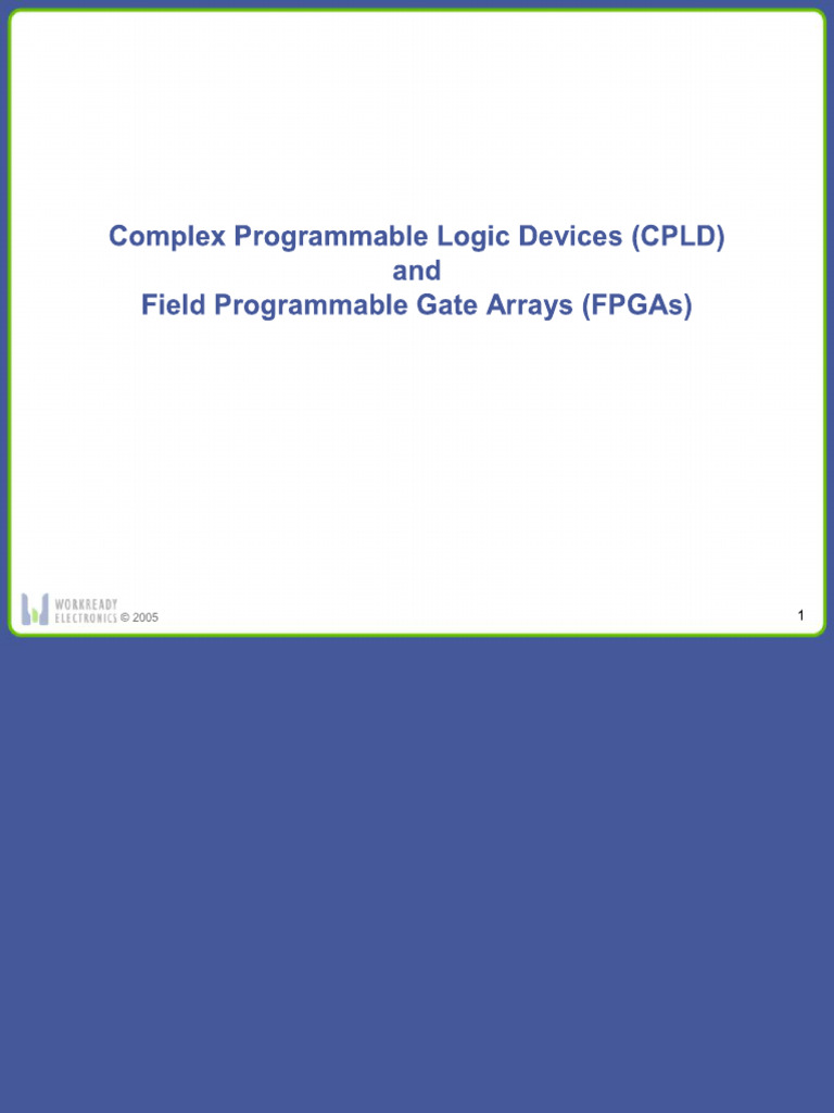 CPLD and FPGAs | PDF