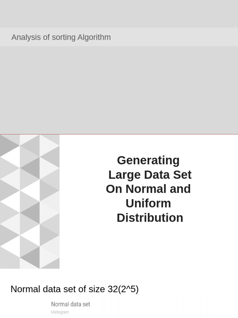 Analysis of Performance of Sorting Algorithms | PDF | Normal Distribution | Histogram