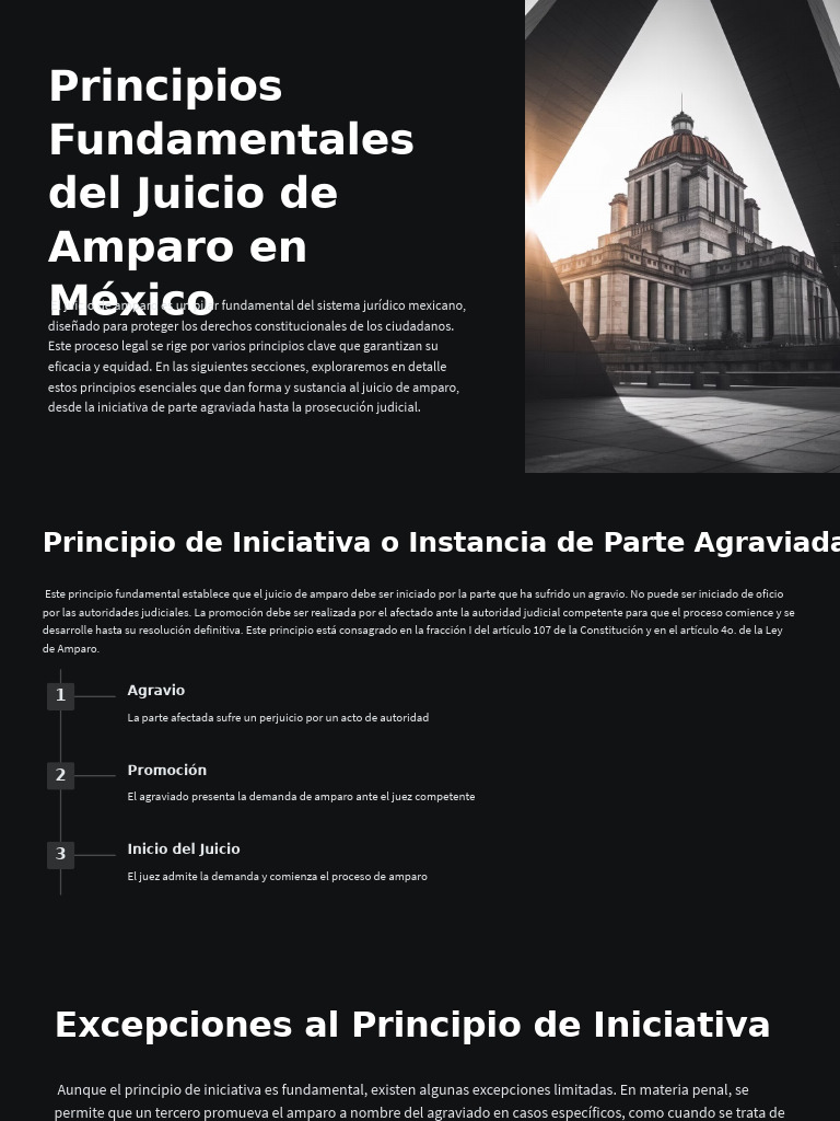 Principios del Juicio de Amparo | PDF | Judicaturas | Sentencia (ley)