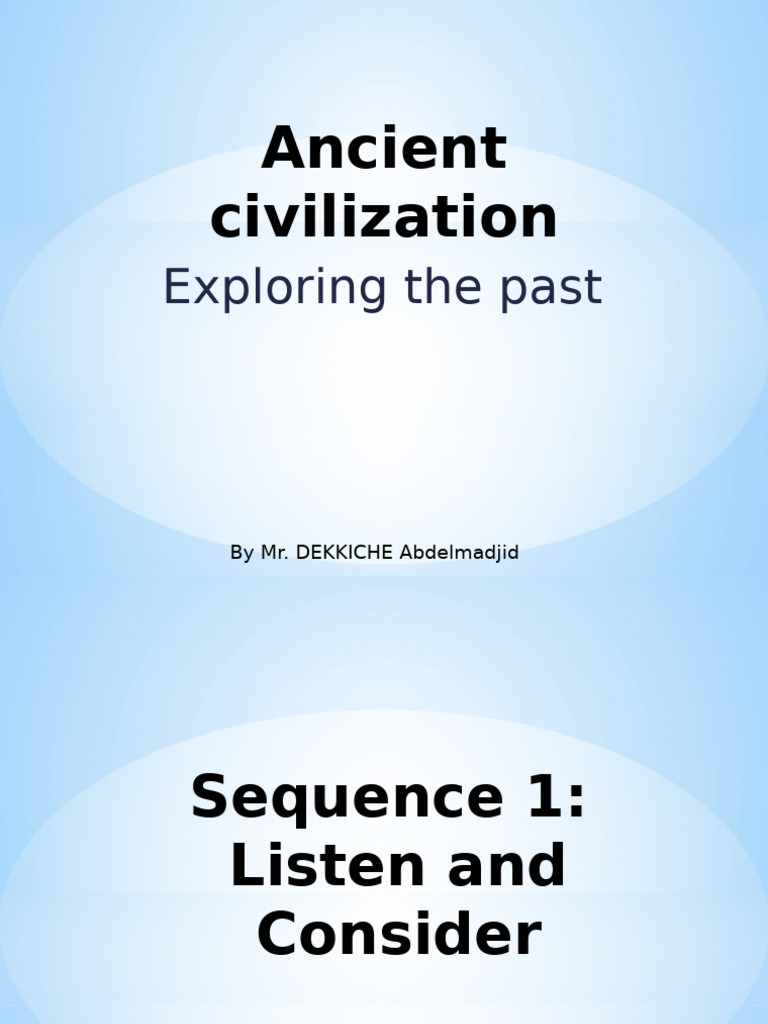Ancient Civilization | PDF | Mesopotamia | Civilization