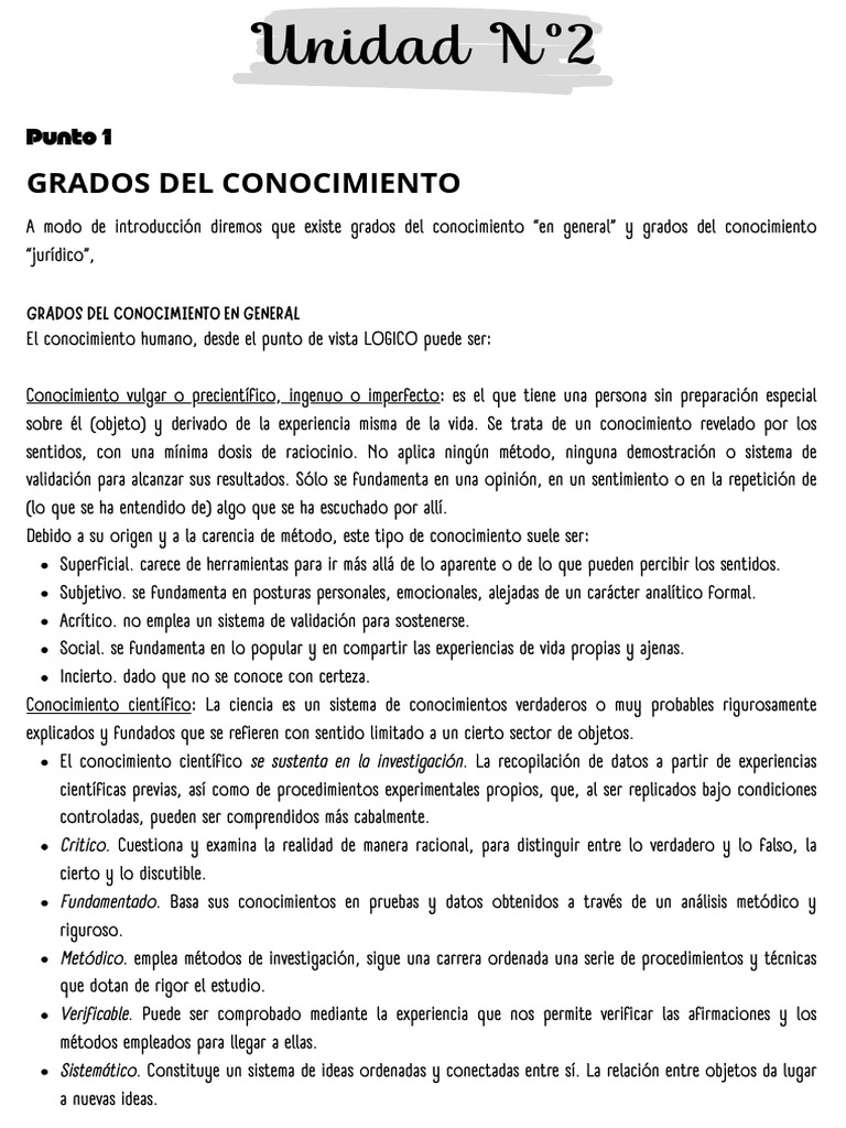 Grados y Ciencias del Conocimiento Jurídico | PDF | Conocimiento ...