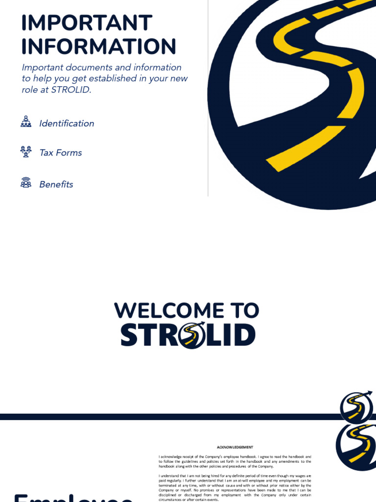 Strolid Employee Onboarding Guide | PDF | Vehicles | Motor Vehicle