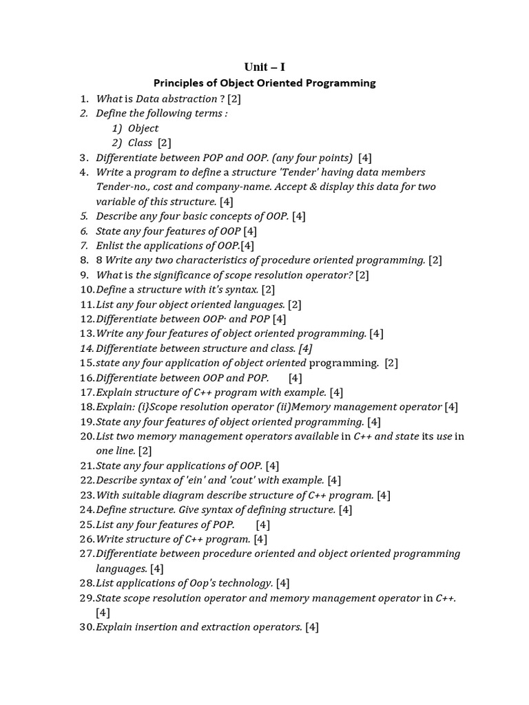 Chapter 01 | PDF | Object Oriented Programming | Programming