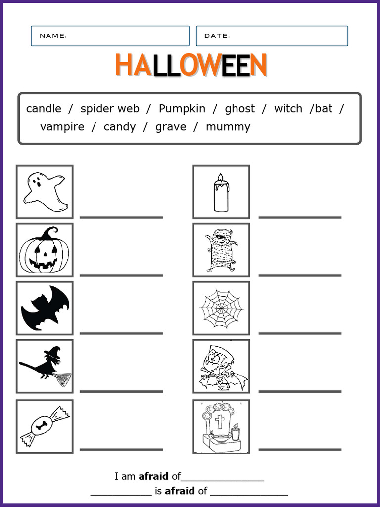 Halloween Worksheet | PDF | Social Science | Young Adult