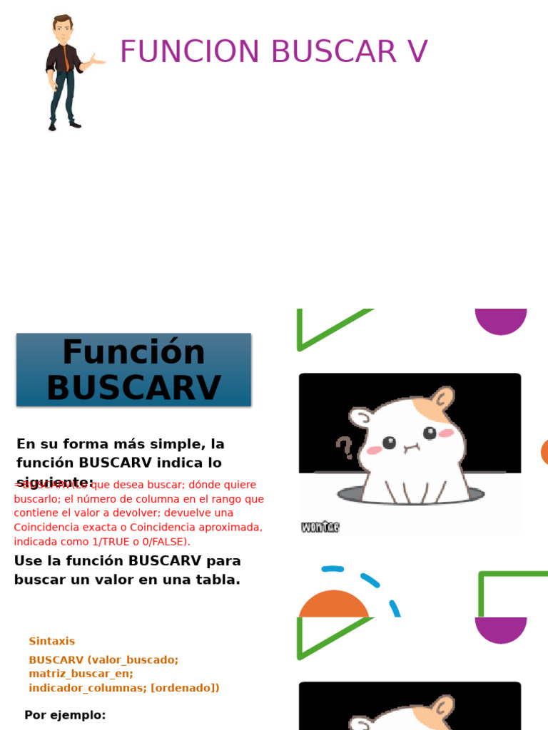 Guía de la función BUSCARV en Excel | PDF