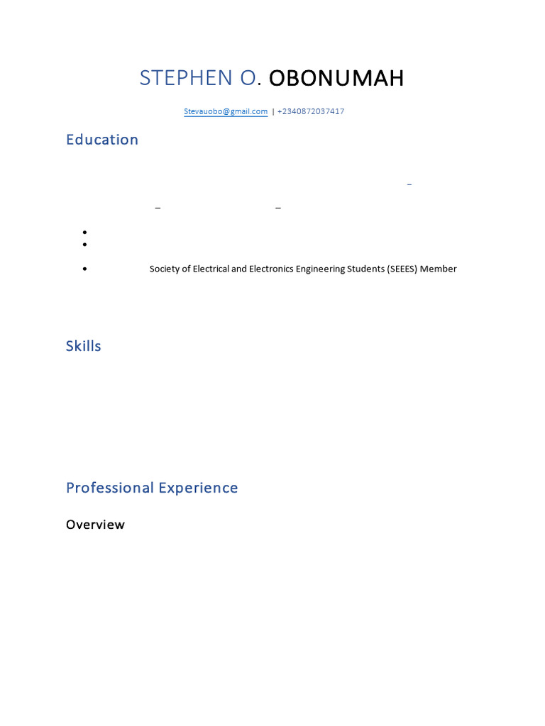 My cv | PDF | Mentorship | Behavior Modification
