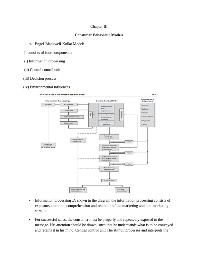Consumer Behaviour Models | PDF | Consumer Behaviour | Behavior
