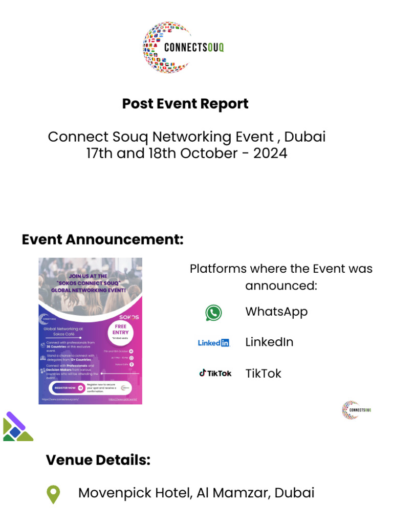 Post Event Report - CS Event Dubai | PDF