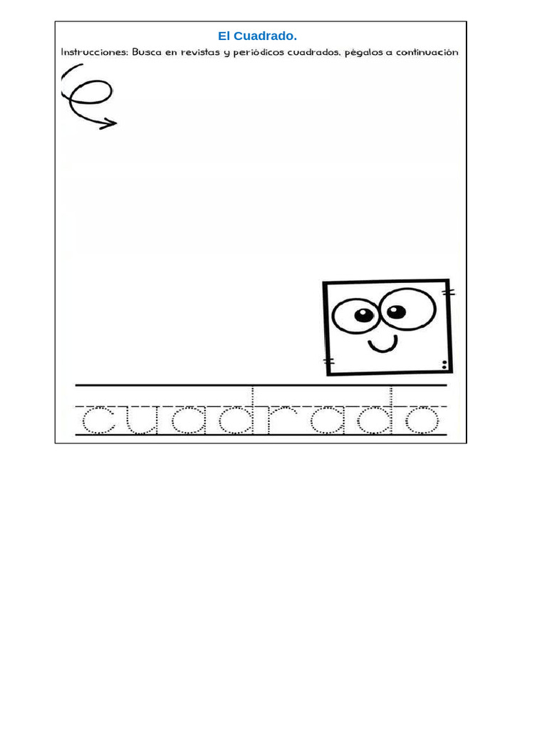 Ficha de Trabajo Del Cuadrado Primero | PDF