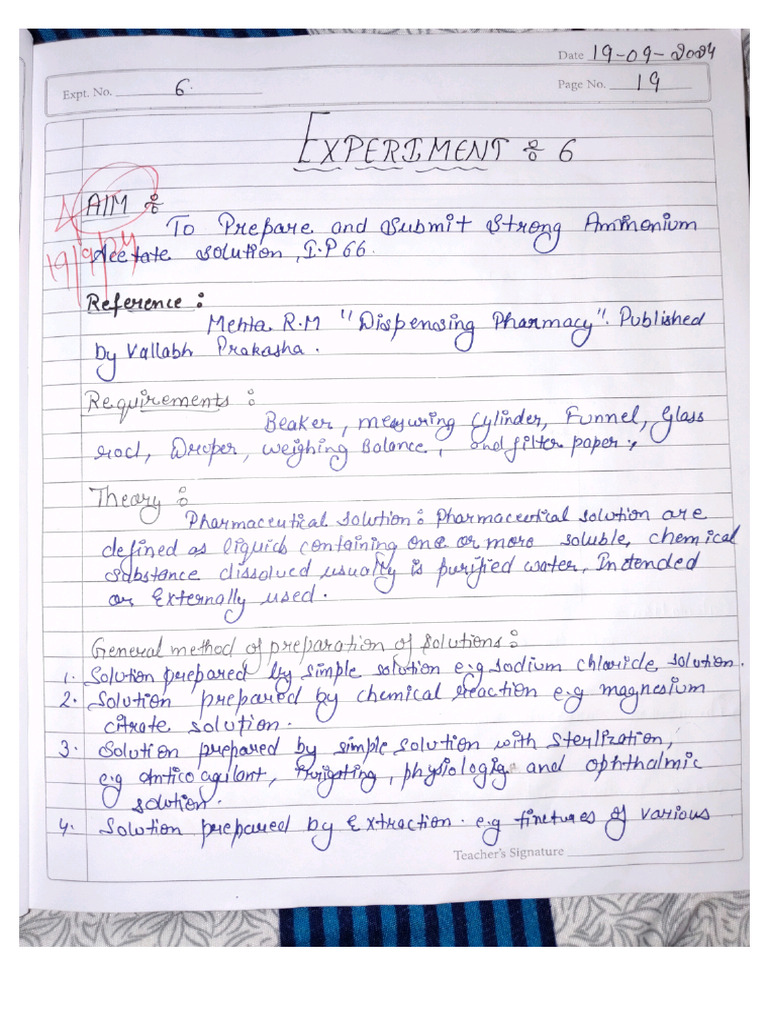 6th 7th Practical Pharmacuits | PDF
