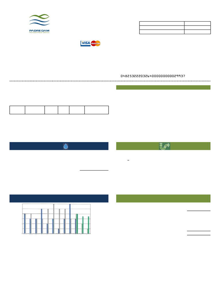 New Bill Water Pdf Payments Money
