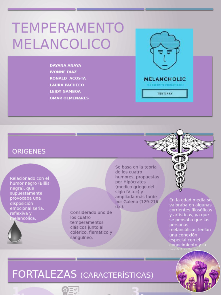 Temperamento Melancólico | PDF | Temperamento | Sicología