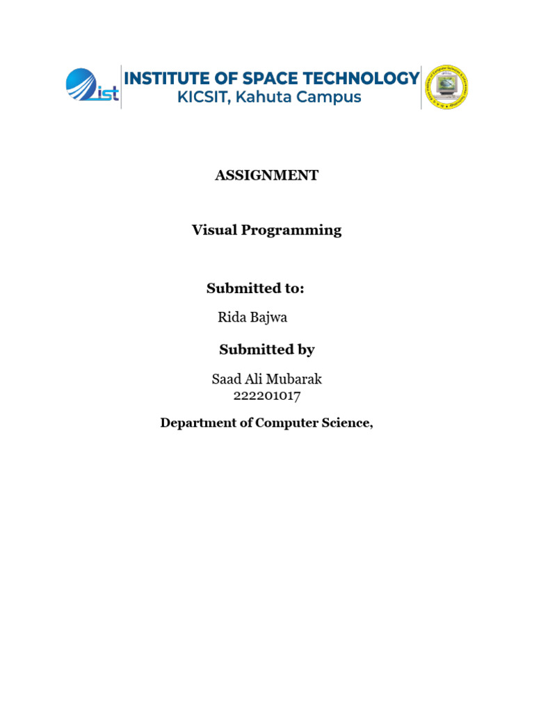 ASSIGNMENT | PDF | Computing | Software Engineering