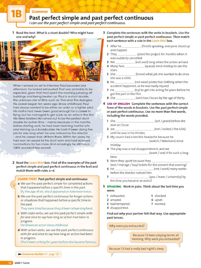 b13 Elearning Unit 1bd Grammar | PDF