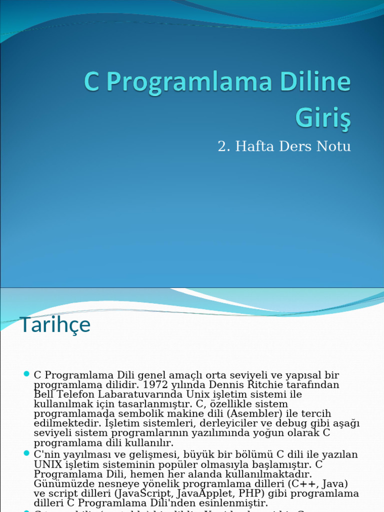 Hafta 2 | PDF