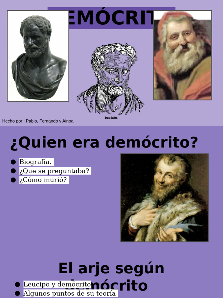 DEMOCRITO | PDF | Libros para adolescentes