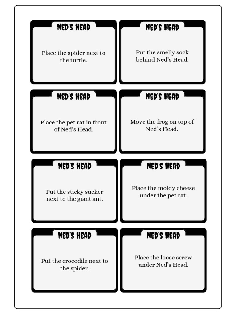 Ned's Head Cards | PDF | Herpetology | Reptile