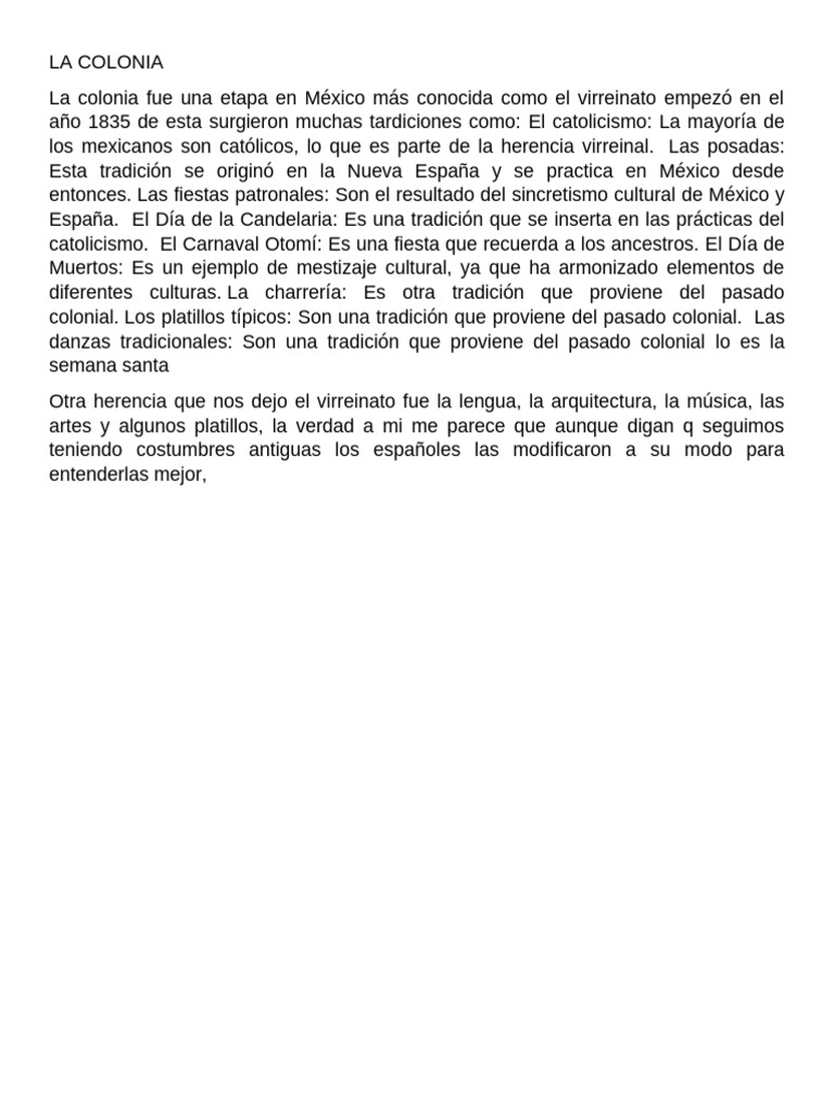 La Colonia | PDF