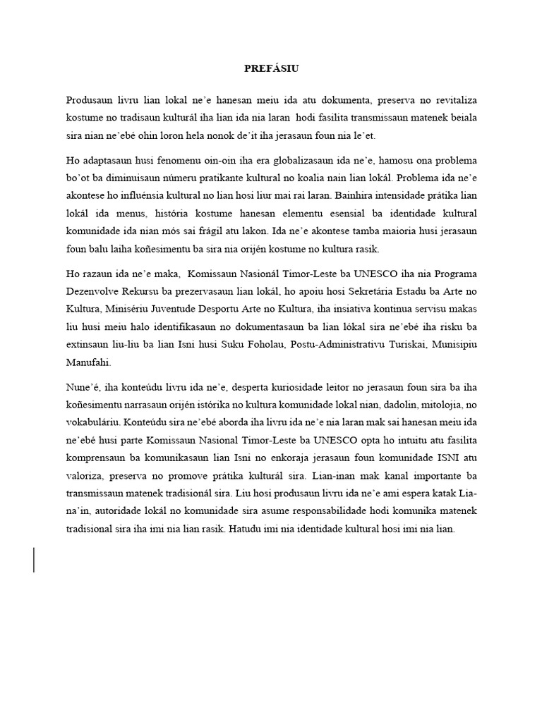 Prefásiu - Isni Book | PDF