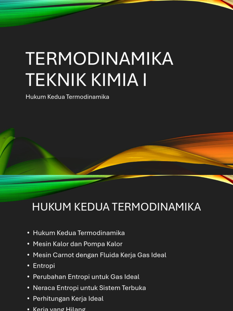 Termodinamika Teknik Kimia i - 5 | PDF