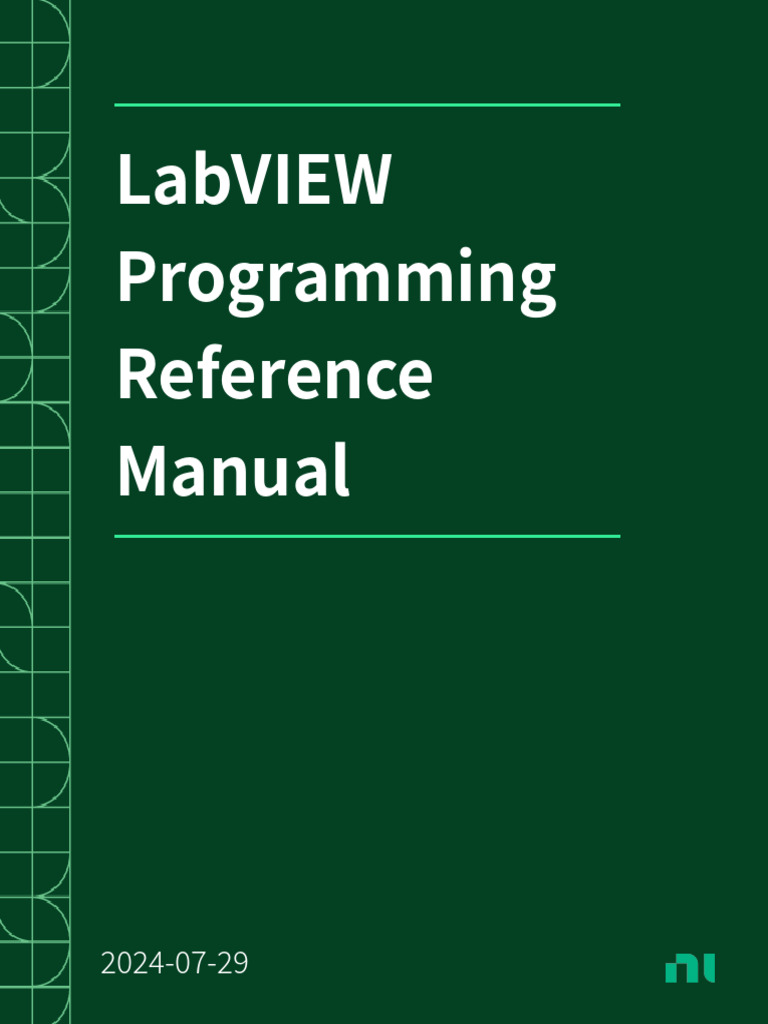 Labview Programming Reference Manual 7-30-2024!1!3000-0001-1500 | PDF | Integer (Computer ...