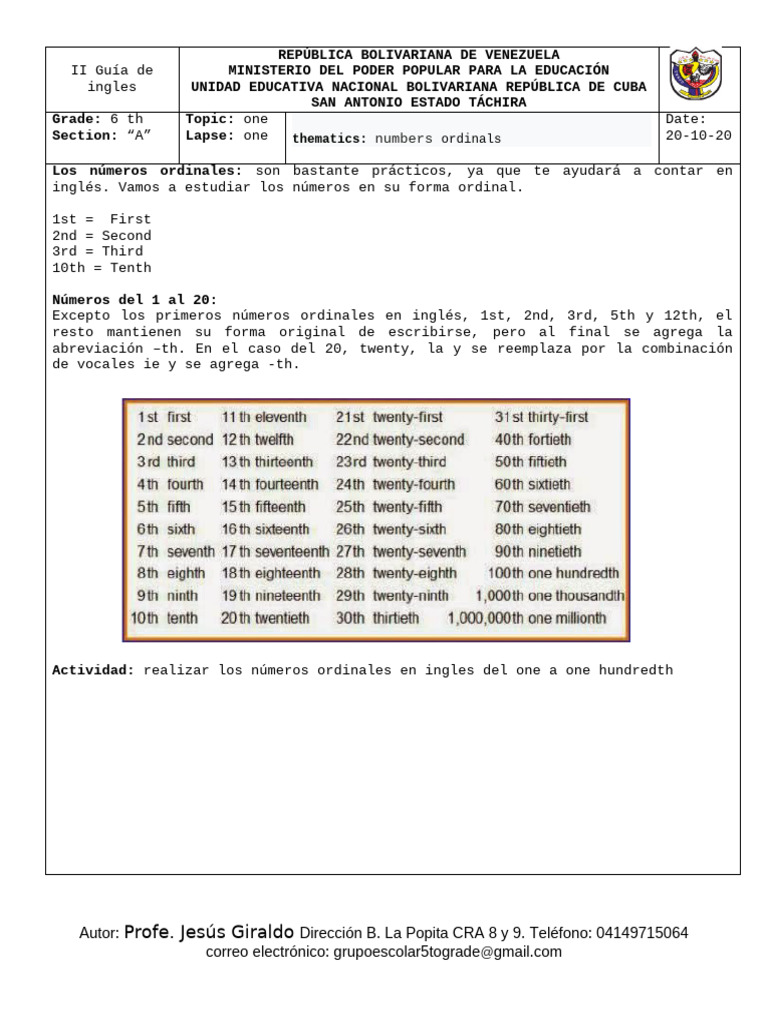 Guia de Ingles 2 | PDF