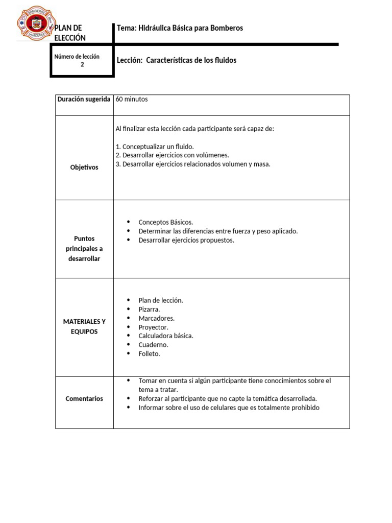 Plan de Leccion #2 | PDF | Volumen | Densidad