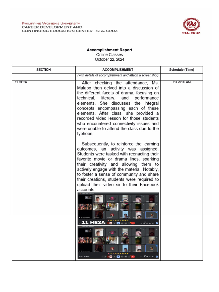 MALAPO_October 22,2024 | PDF | Behavior Modification | Learning