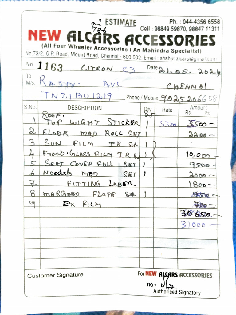 Citroen Accessories Price List | PDF