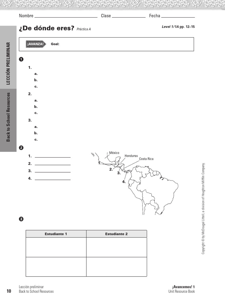De donde eres-A | PDF | Spanish Language | Linguistics