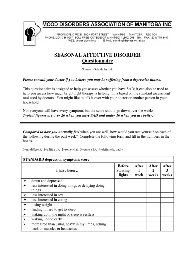 SADscale | PDF | Major Depressive Disorder | Clinical Medicine