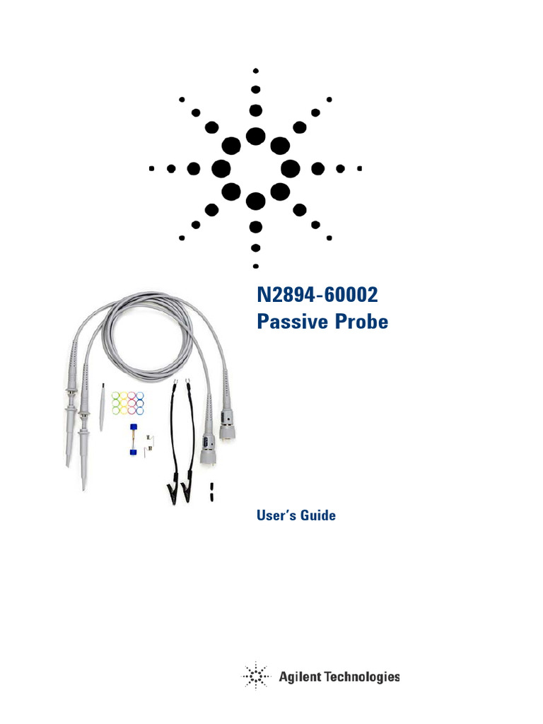 N2894 60002 Passive Probe User s Guide PDF Mains Electricity