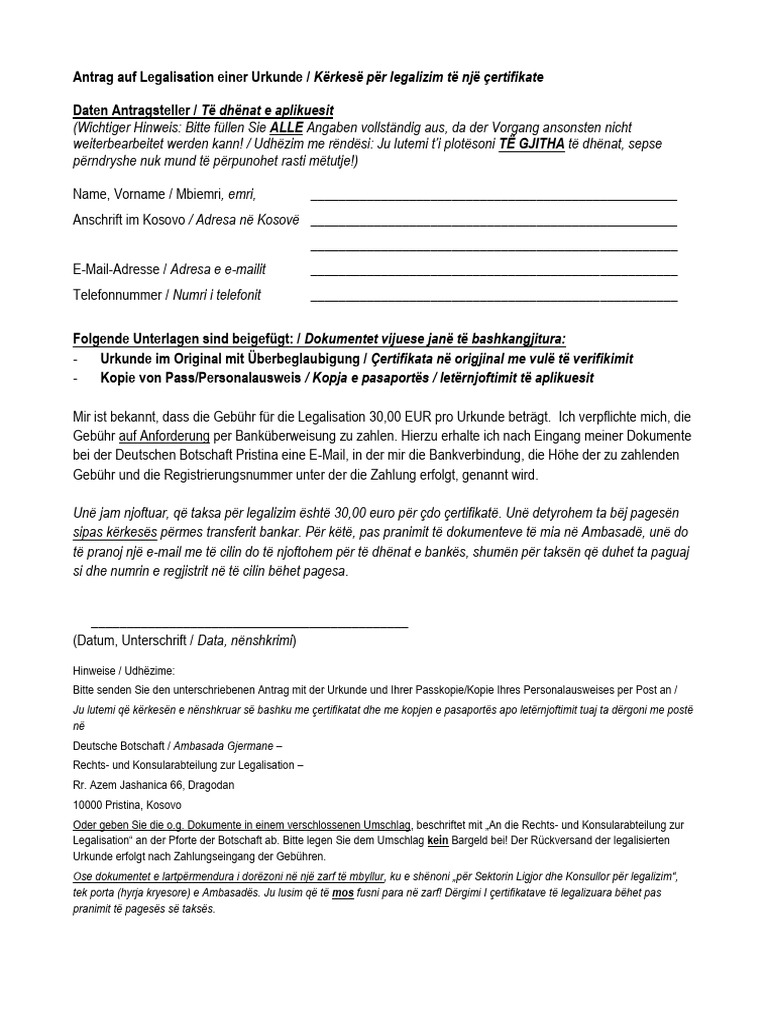 l Legalisation Antrag Data 2 | PDF