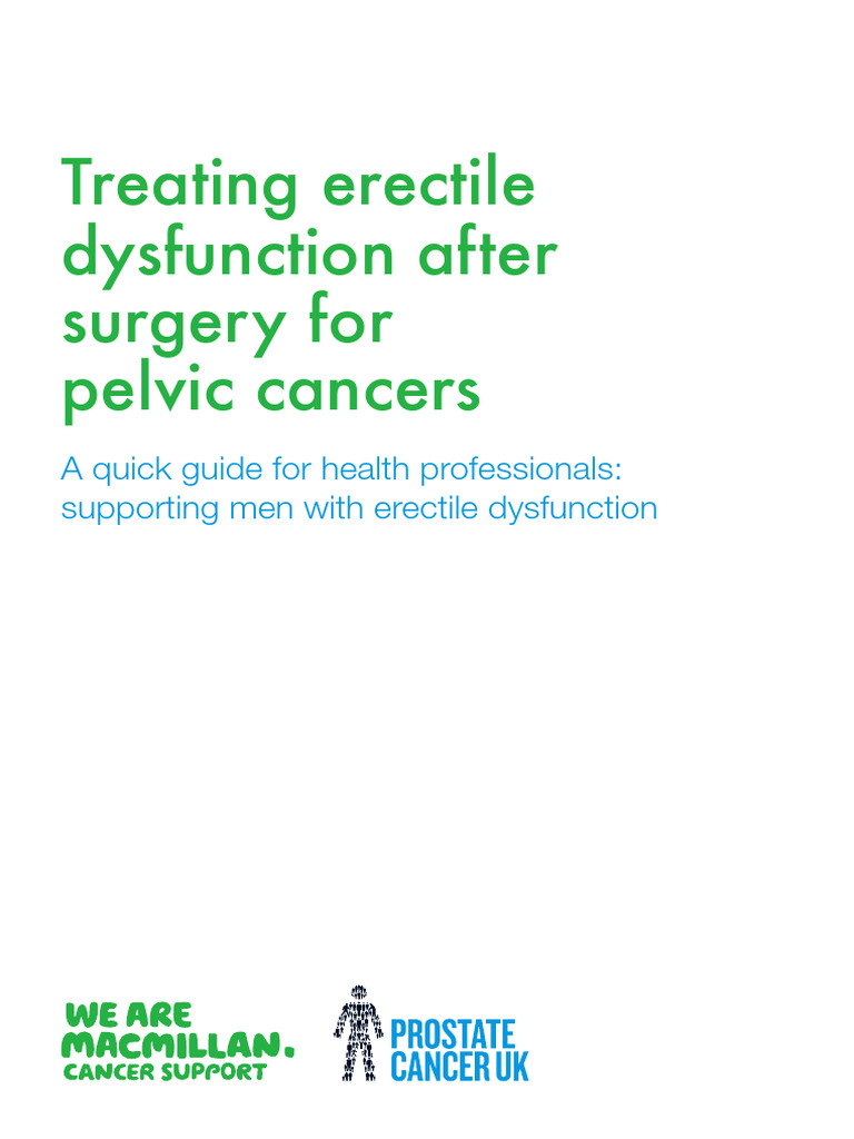 ED Management Post Pelvic Cancer Surgery | PDF | Erectile Dysfunction ...