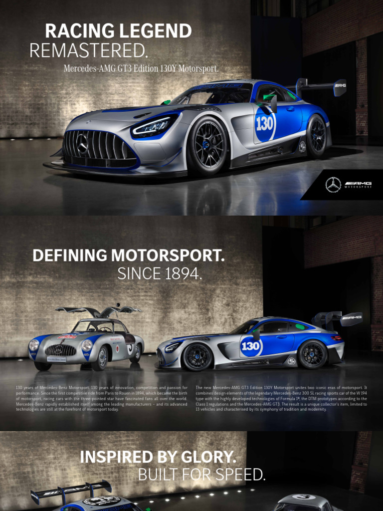 Mercedes Amg Gt3 Edition 130y Motorsport en | PDF | Car Body Styles ...