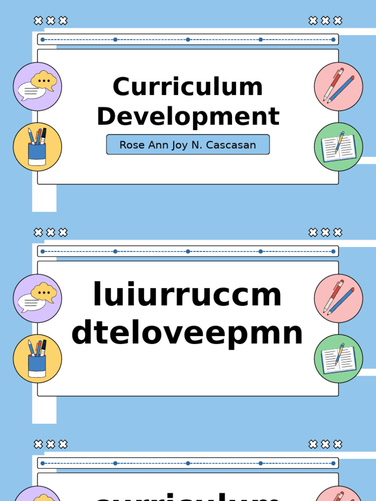 Curriculum Development | PDF | Curriculum | Evaluation