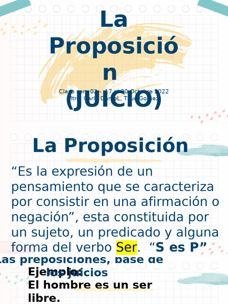 Clase Sem 02 - Bloque 2 | PDF | Proposición | Predicado (Gramática)