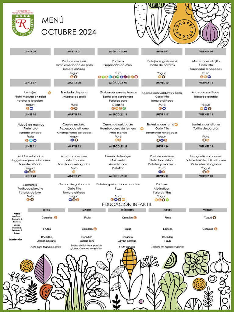 Menu Octubre 2024 | PDF