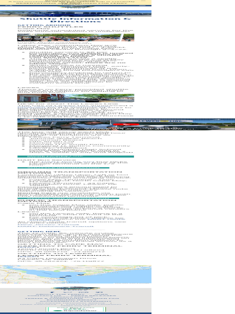 Shuttle Information & Directions Cape May-Lewes Ferry | PDF