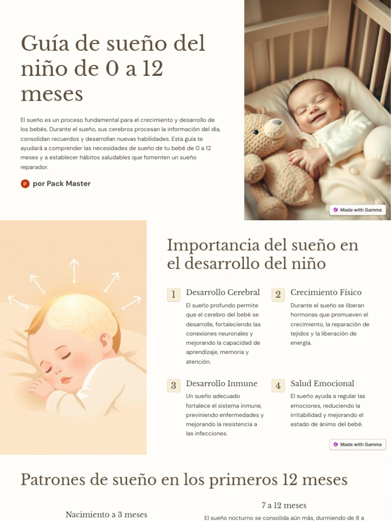 Guia de Sueno Del Nino de 0 A 12 Meses | PDF | Dormir | Neurociencia