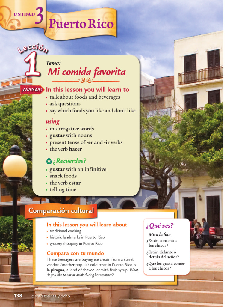 Comida y Cultura en Puerto Rico | PDF | Cocina | Comida