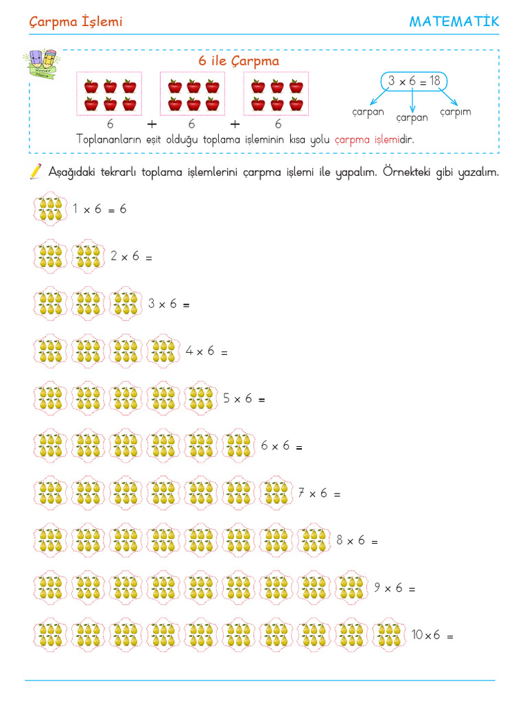 Carpim Tablosu 1 | PDF