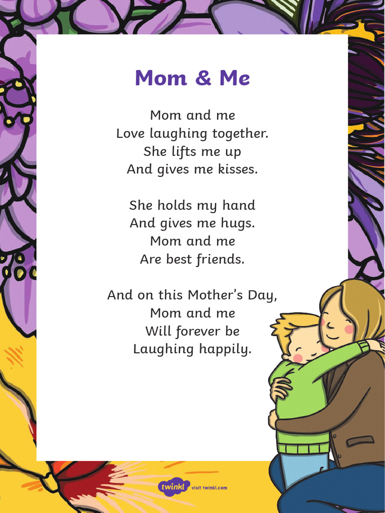 CA T 2331 Mom and Me Poem | PDF
