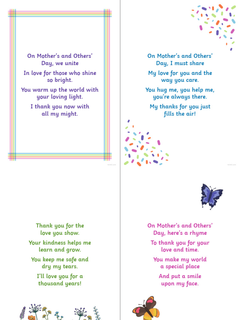 Heartfelt Mother’s Day Poem | PDF | Poetry