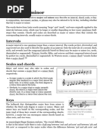 Major and Minor Key Cadences Wall Chart | PDF