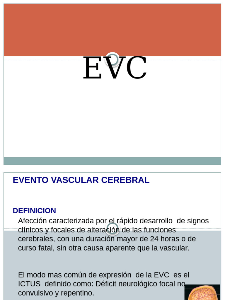 EVC | PDF | Carrera | Embolia