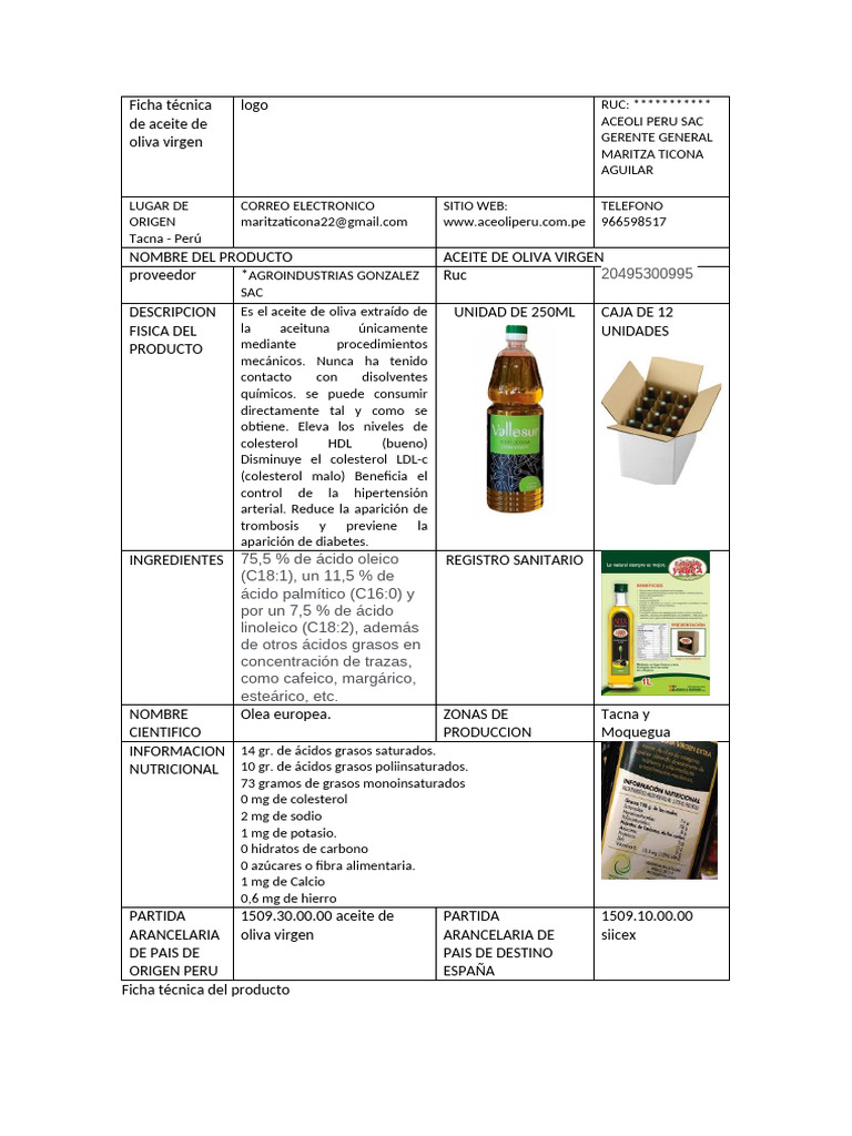 Maritza Cuadro | PDF | Petróleo | Aceite de oliva
