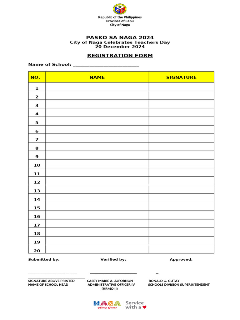 Lgu Registration Form | PDF