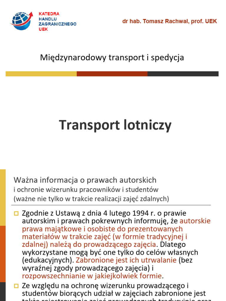 MSG HZ MTiS 03 Transport Lotniczy | PDF