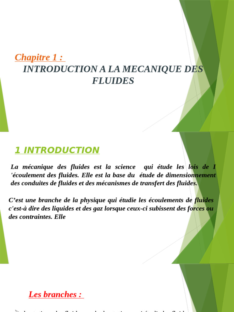 COURS Hydraulique Generale | PDF | Fluide | Mécanique des fluides